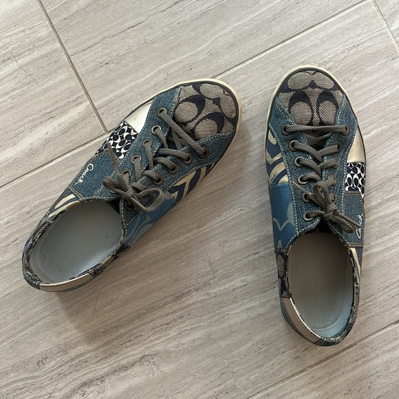 Coach | Shoes | Jean Patchwork Coach Tonya Sneakers | Poshmark